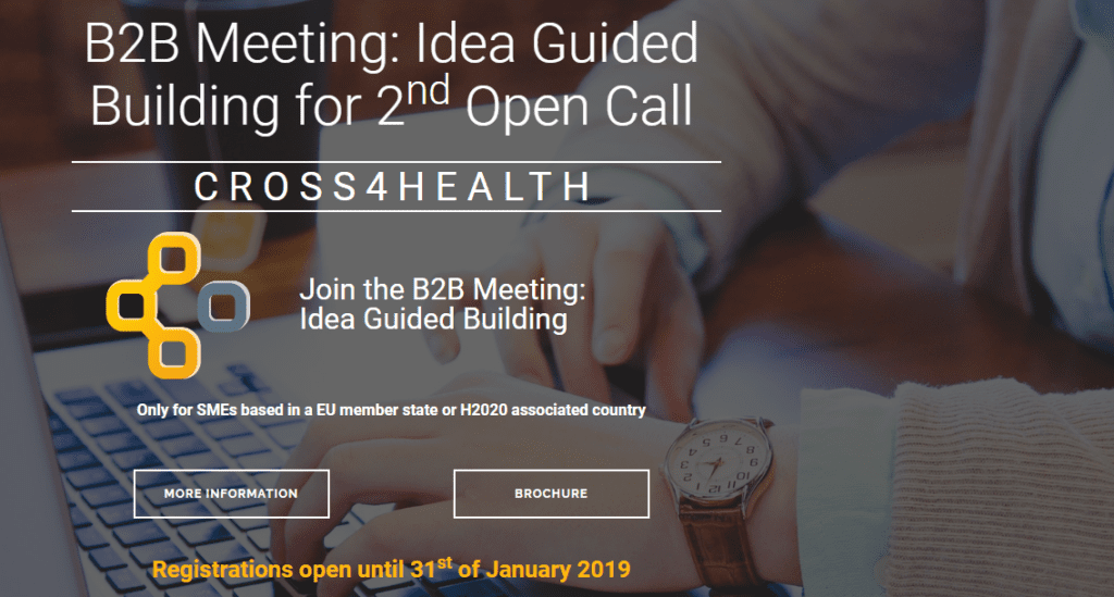 Cross4Health 2nd Open call - B2B Meetings: Idea Guided Building ...